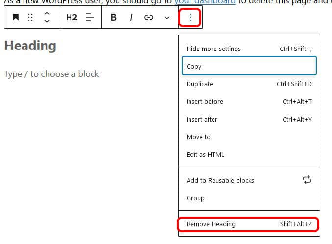 Add / Edit Headings - Nerd Crossing Technology Services